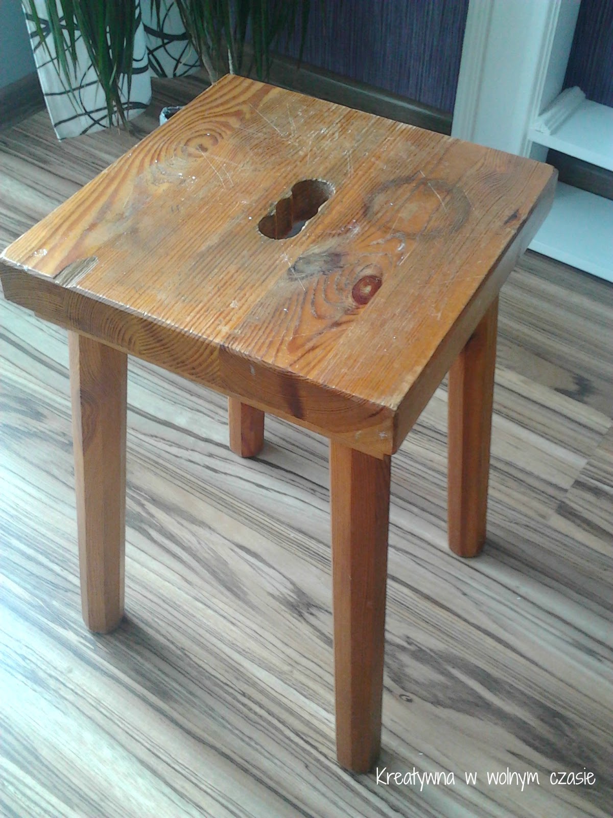 Kreatywna w wolnym czasie: Nowy - stary taboret