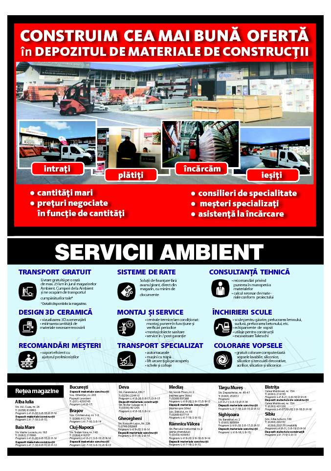 Catalog oferte si promotii: Oferta Ambient Cluj Napoca martie 2013