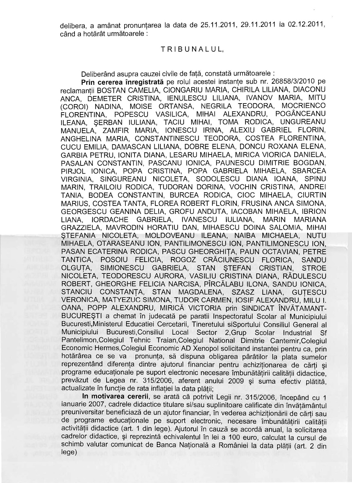 SINDICAT ÎNVĂȚĂMÂNT BUCUREȘTI - SIB