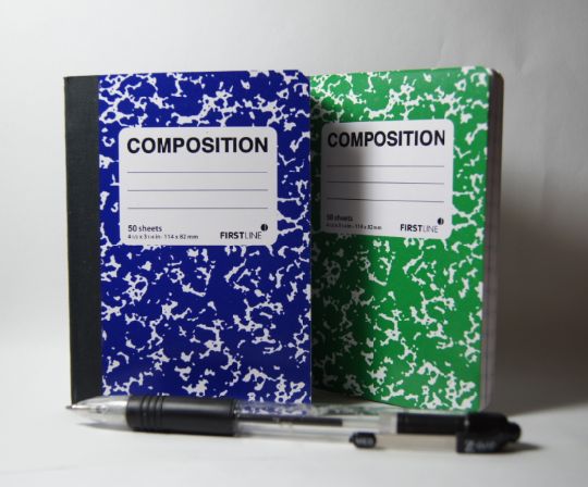 Paper crafting with Nelda: Mini Composition Book - altered