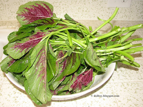 Dalitoy: Red Spinach / Red Swiss Chard / Beet Greens Stir Fry (Bajji ...