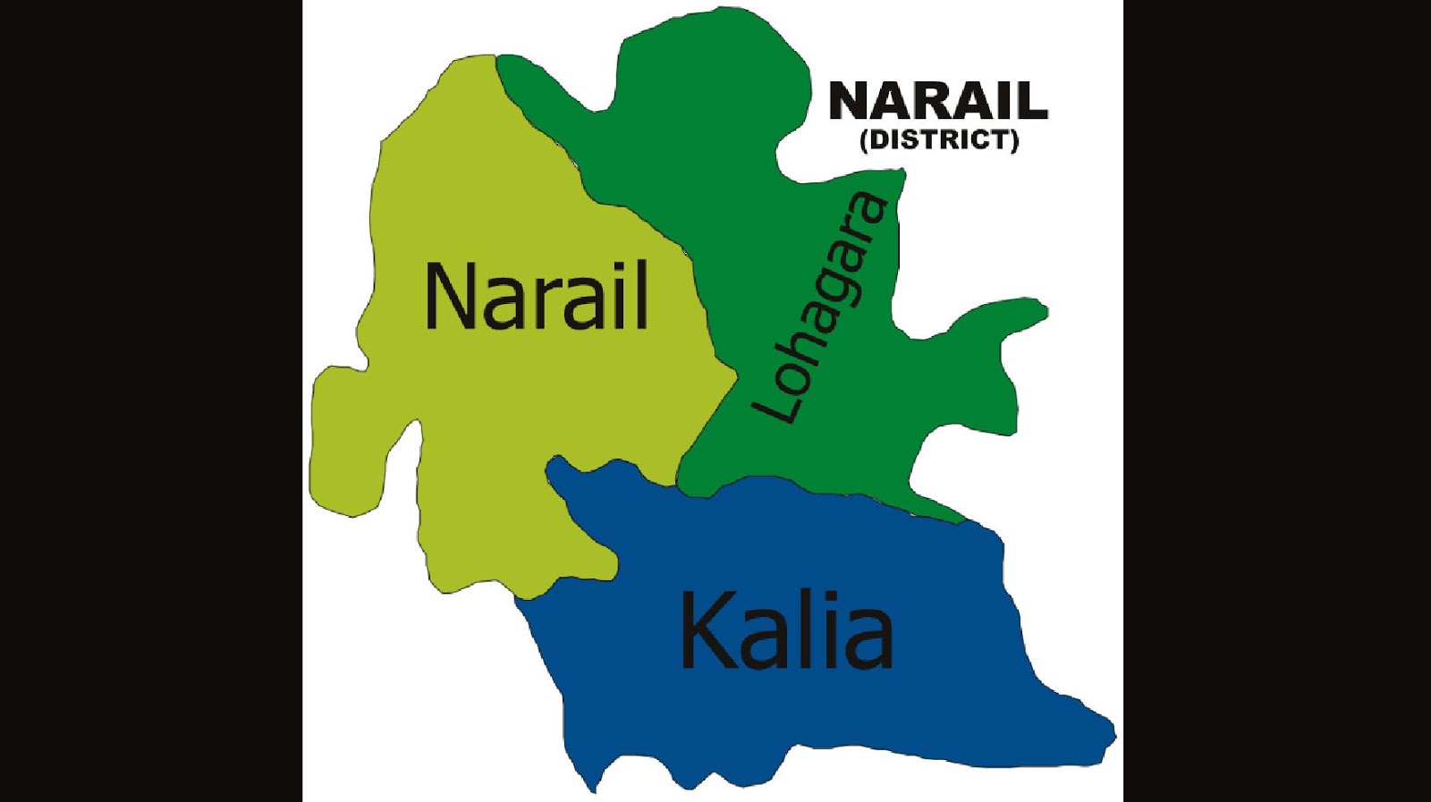 Districts of Narail.. Republic of Bangladesh..