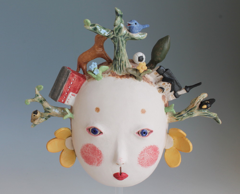 DoGoo - Contemporary Clay Idols: Confirmation mask for a young lady ...