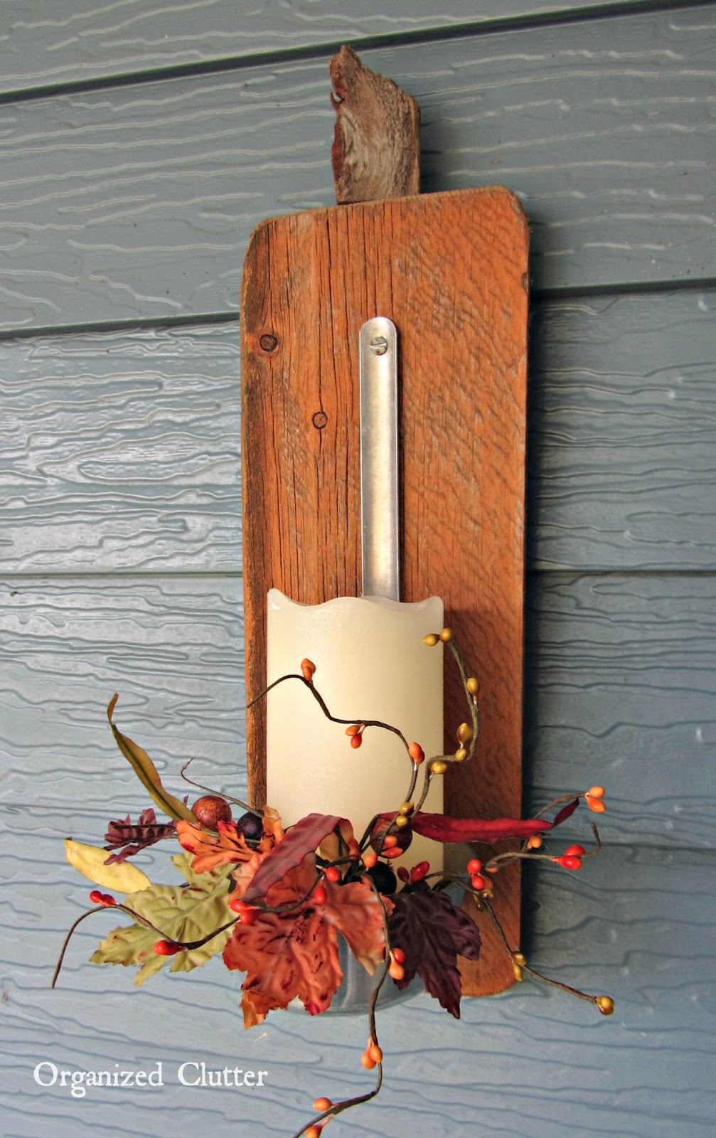 One Rustic Fall Vignette Two Ways - Take Your Pick! - Organized Clutter