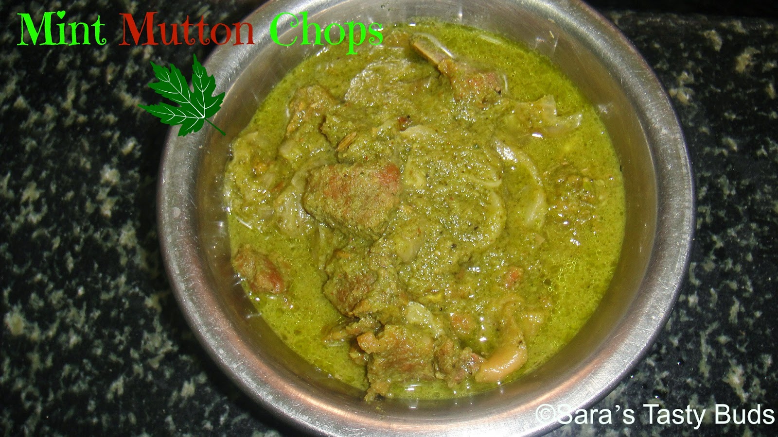 SARA'S TASTY BUDS: Mint Mutton chops / Pudina Mutton