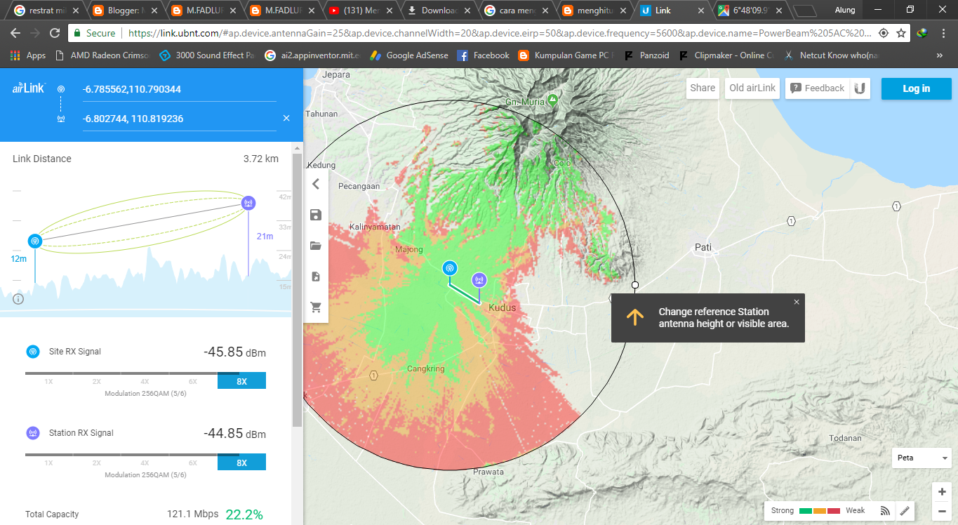 CARA MENGHITUNG JARAK TOWER DENGAN GOOGLE EARTH