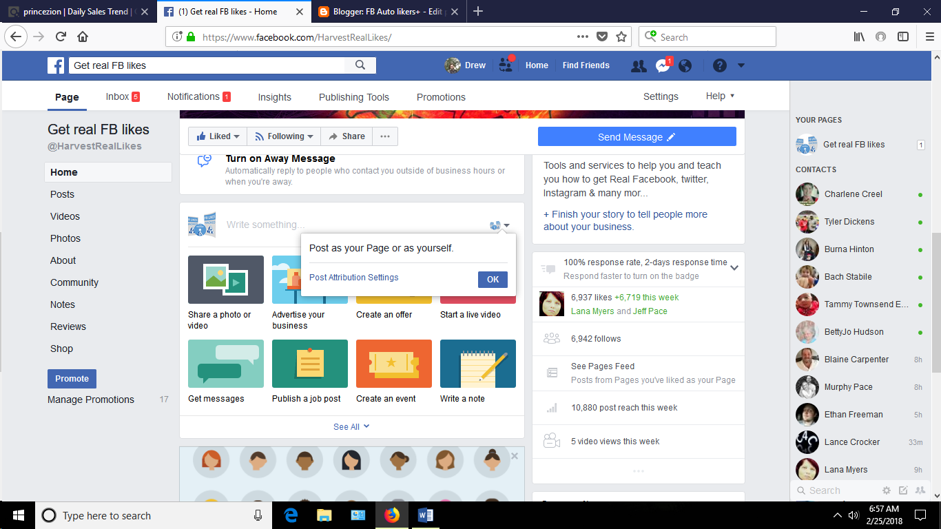 FB Auto likers+: fb auto comment reaction bot