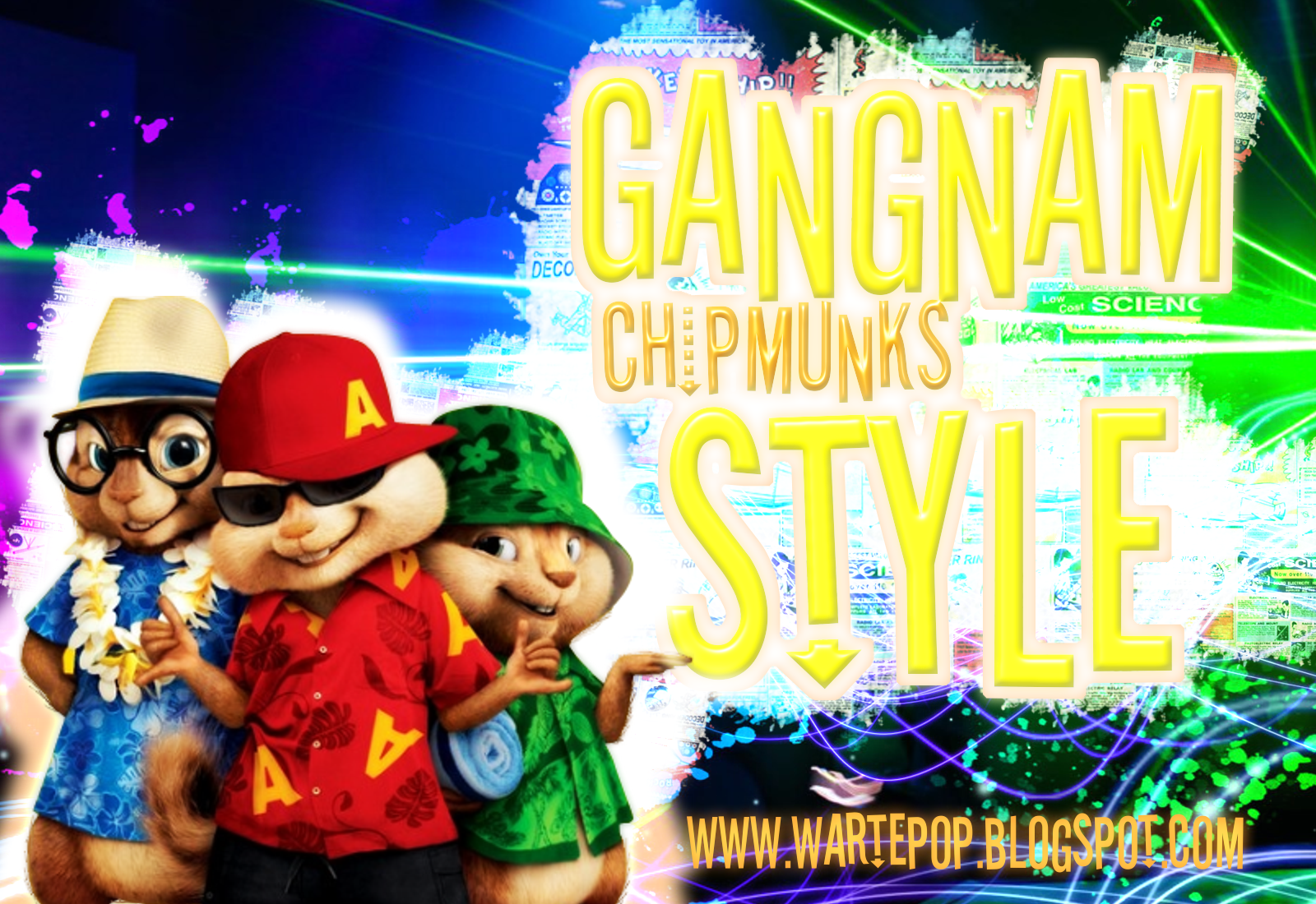 W Arte Pop: Gangnam Chipmunks Style