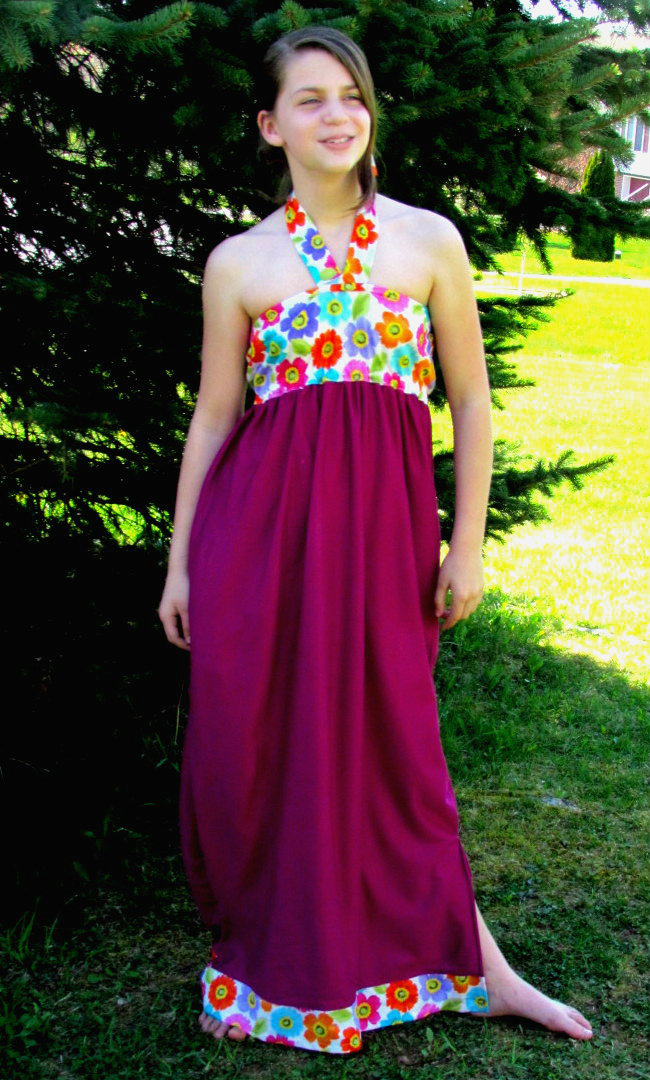 Seamingly Smitten: Tween Maxi Dress sewing pattern NEW RELEASE!!