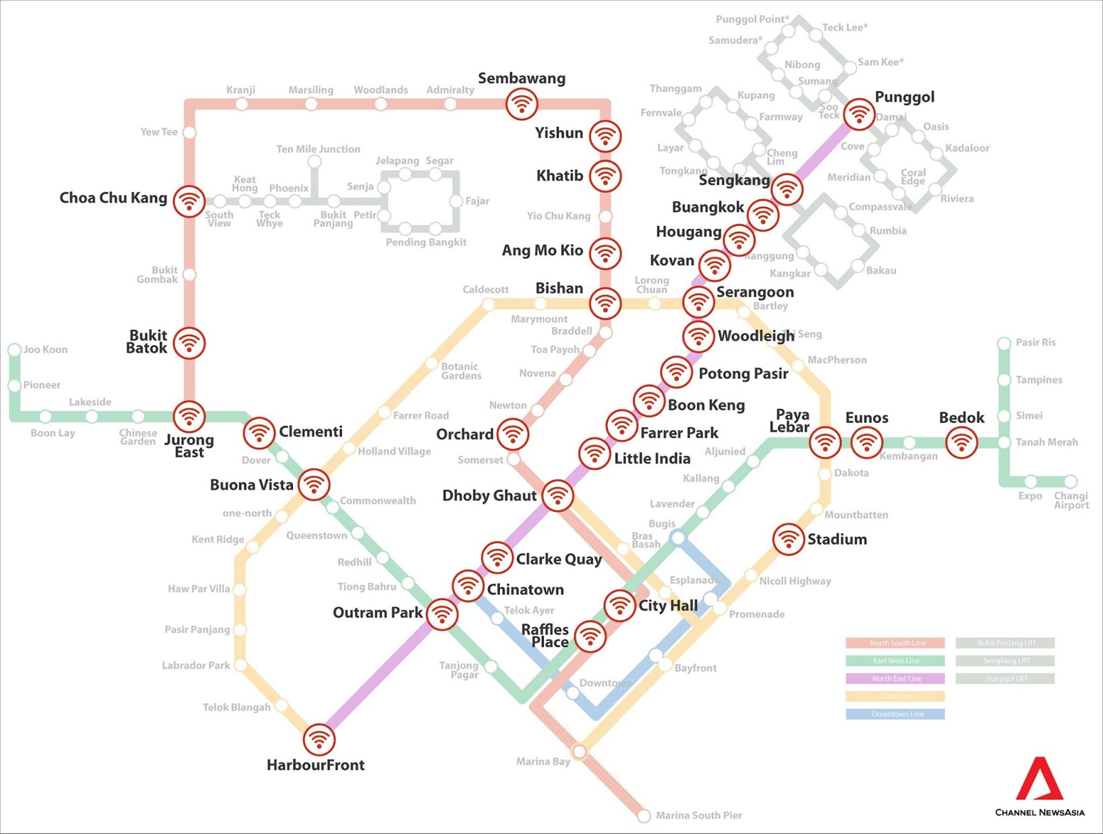 If Only Singaporeans Stopped to Think: Free WiFi at 33 MRT stations ...