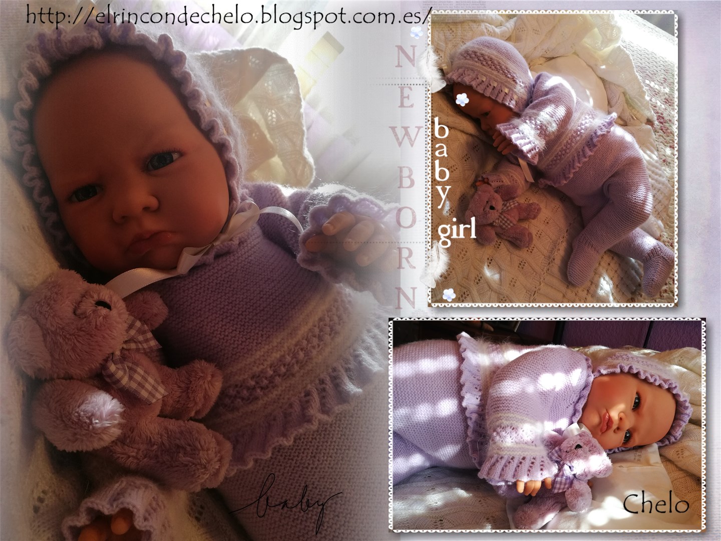 El rincón de Chelo: Pelele lila para bebé