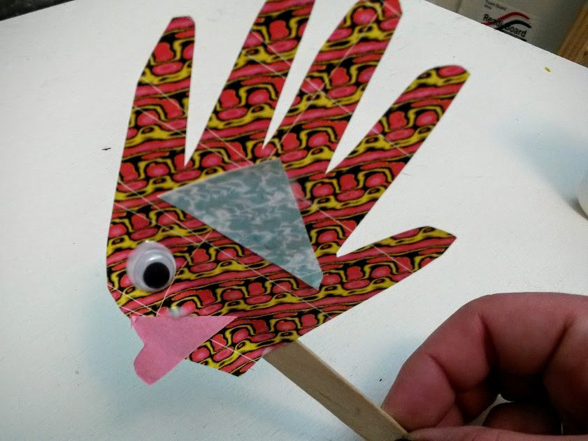 Sweet Silly Sara: Hand Print Fish Puppets
