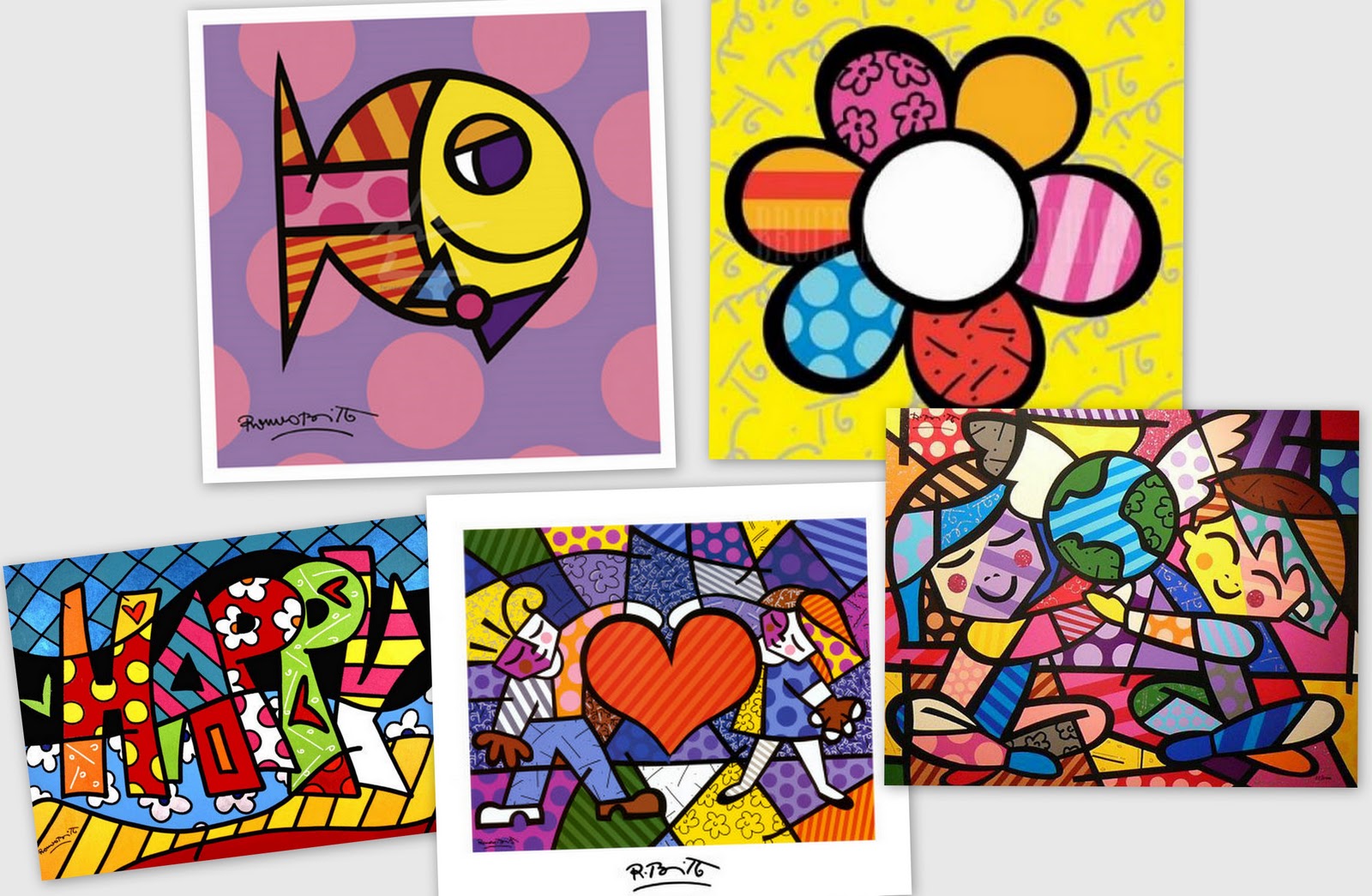 Etecetera: Conheça Romero Britto e sua obra Mona Cat