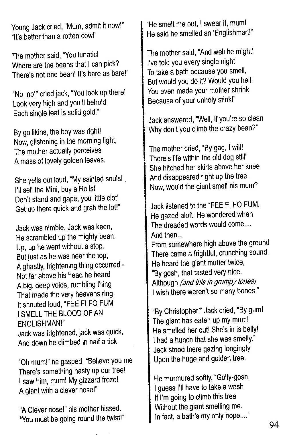 Competitor's Scripts (Choral Speaking) ~ The Journey