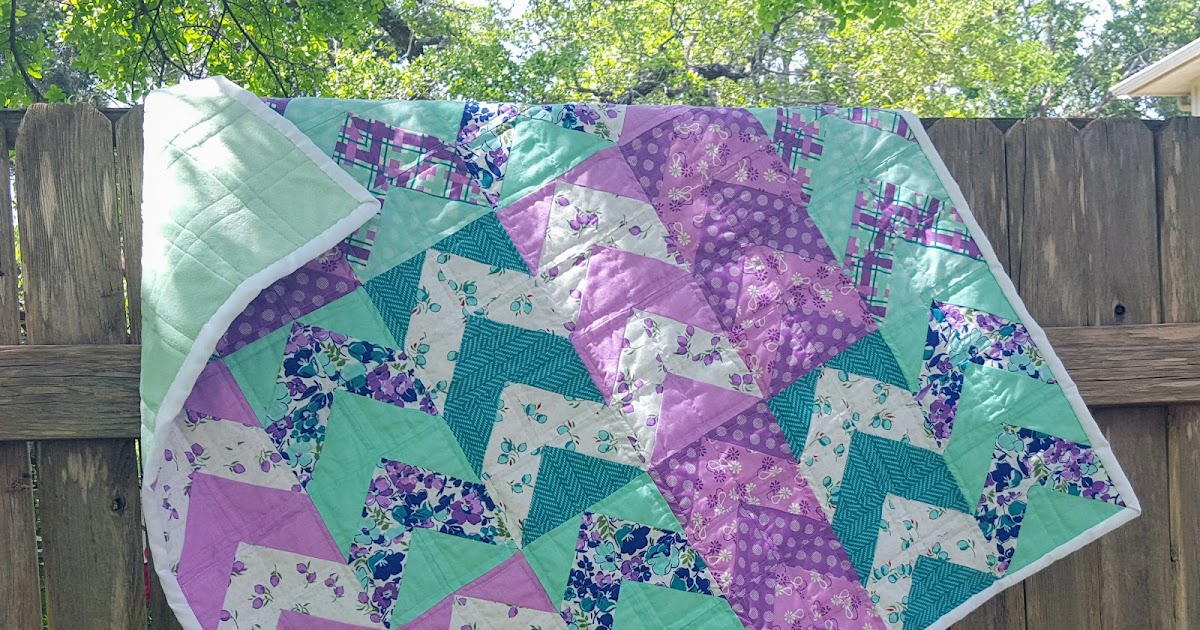 Hello Jane Chevron Baby Quilt