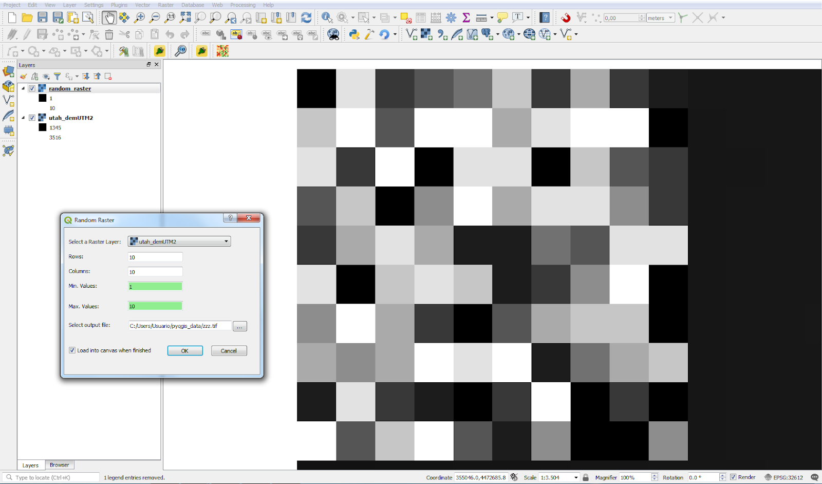 El blog de José Guerrero: Plugin para producir rásteres con valores ...