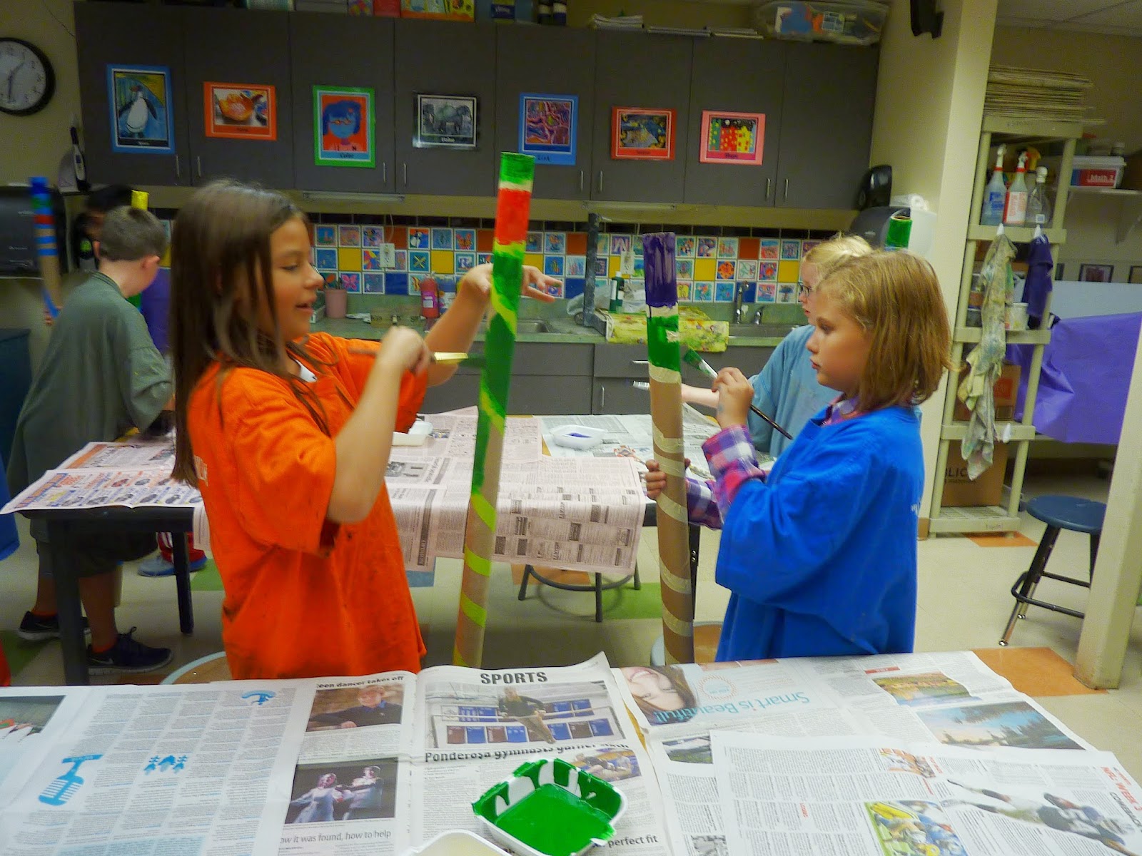 P. C. K. Art Room : Jousting Sticks for Castle Day