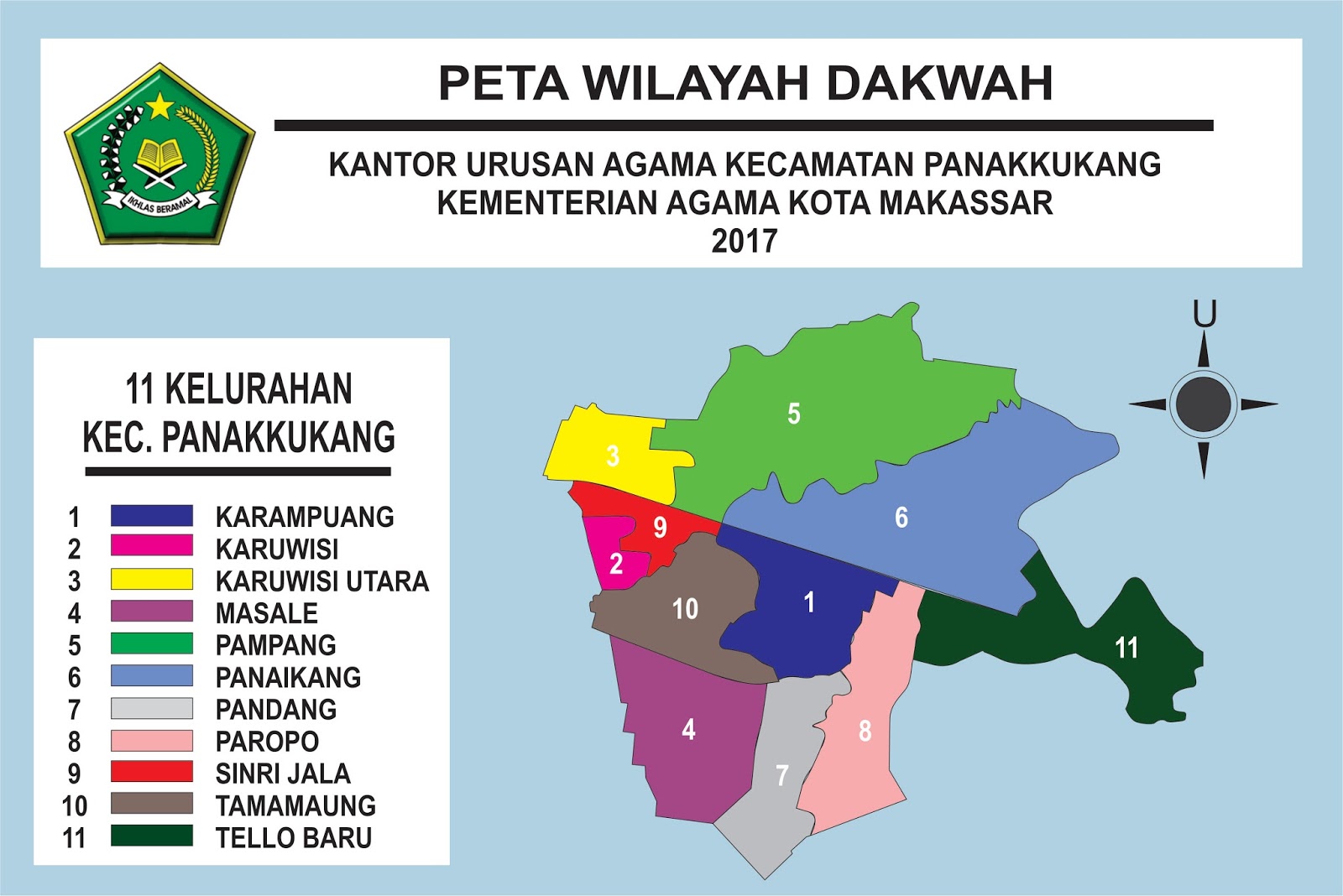 FKPA KEMENAG KOTA MAKASSAR: Peta Dakwah Kec. Panakkukang