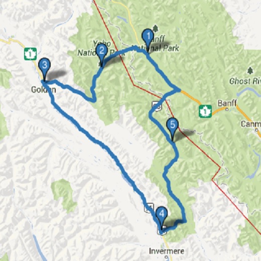 Kootenay Rockies & The Golden Triangle Circle Route
