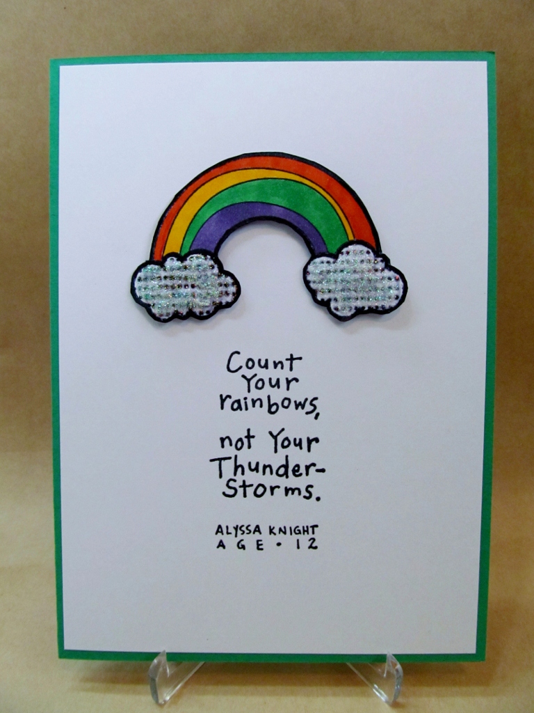 Savvy Handmade Cards: Count Your Rainbows Card