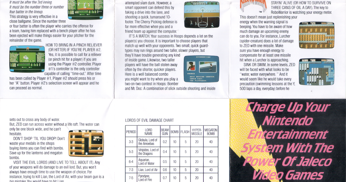 Jaleco Presents (NES, US) Insert Scan