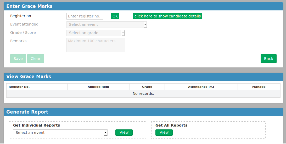GRACE MARK-ന് അപേക്ഷിക്കാം