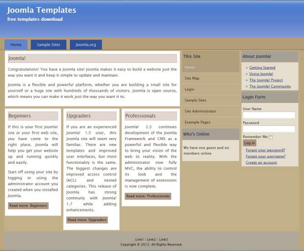 Theme Joomla 2.5 templates Joomla 1.7 Templates Free Download Joomla ...