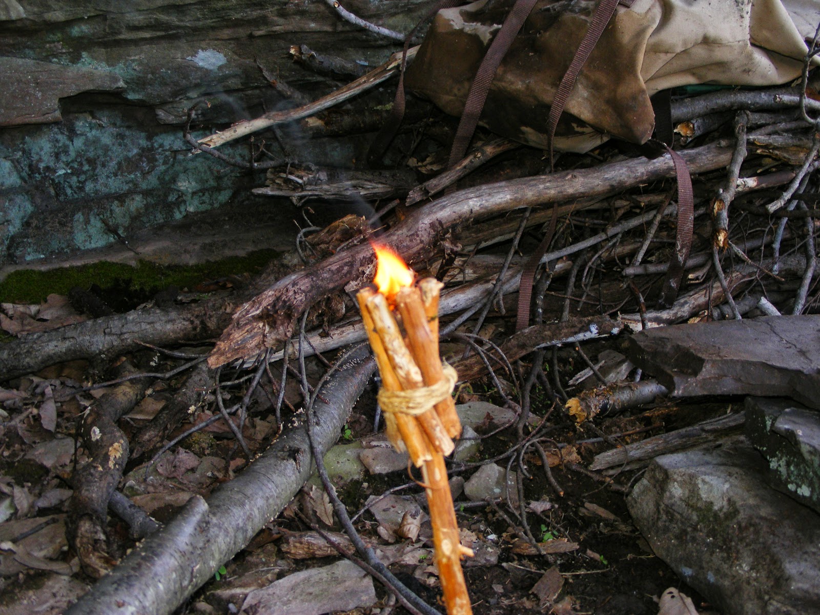 Mountain Mann Survival: Making A Pine Pitch Torch
