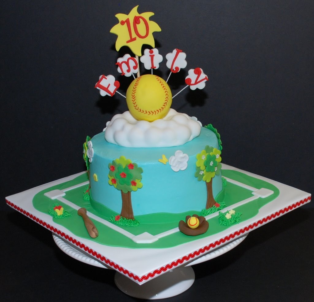 The Bakery Next Door: Softball Birthday Cake