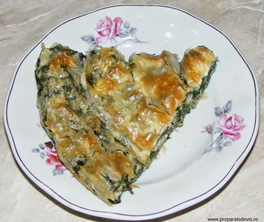 Placinta cu spanac si branza | Preparatedevis.ro