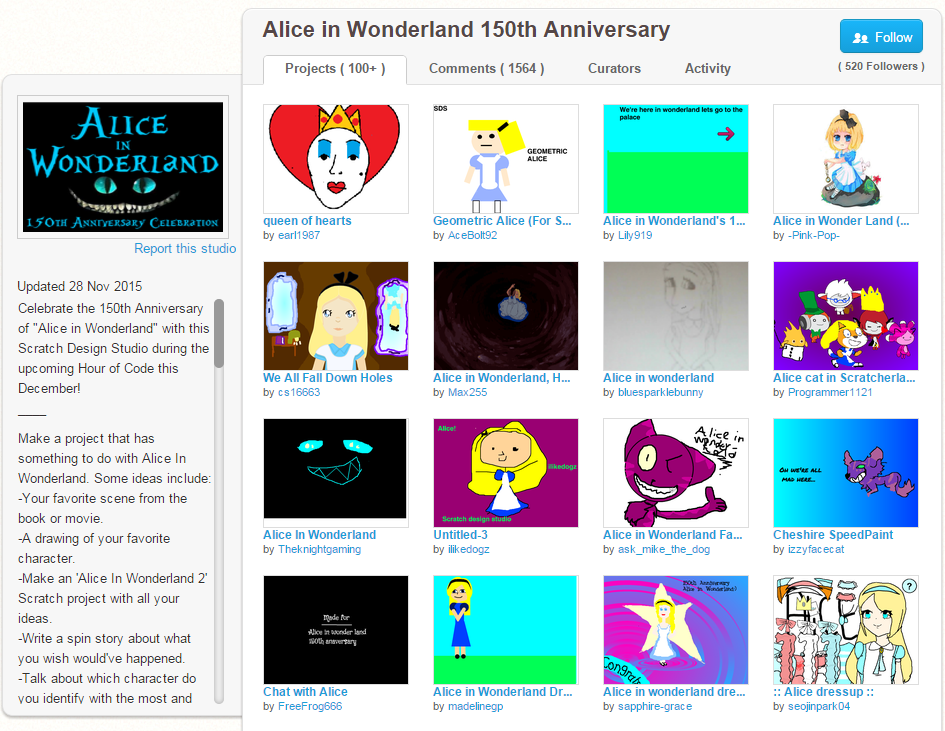 Cogito Ergo Sum: "Alice in Wonderland" Scratch Design Studio