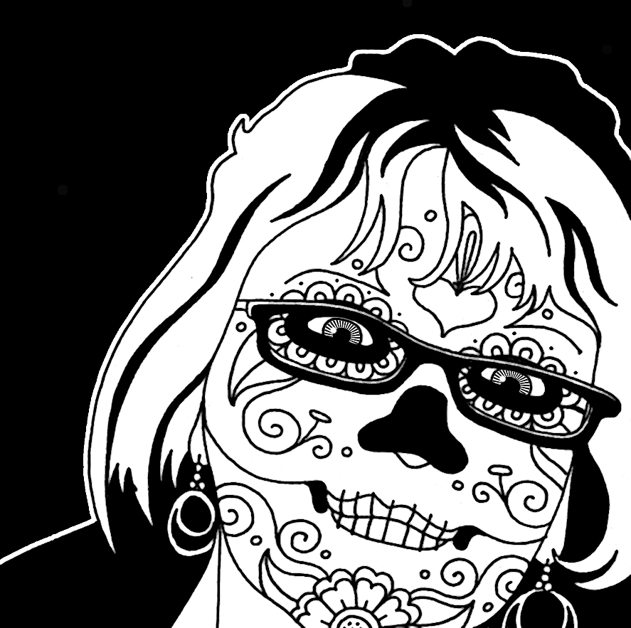 Yucca Flats, N.M.: Calaca-A-Day 365 Project Day 165 - +LL Chapman