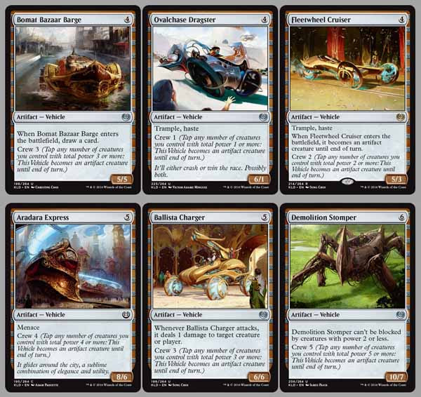 Magic the Gathering Adventures: Kaladesh Deconstructed: Vehicles