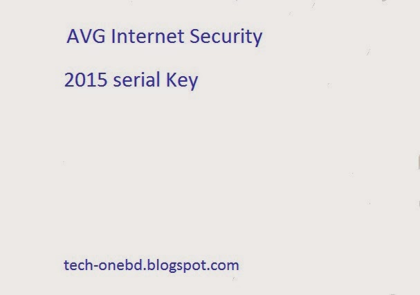AVG Internet Security 2015 Serial Key | Tech One - Technology Blog