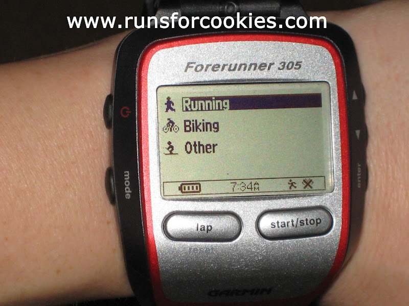 Runs for Cookies: TUTORIAL: How to use your Garmin Forerunner 205/305