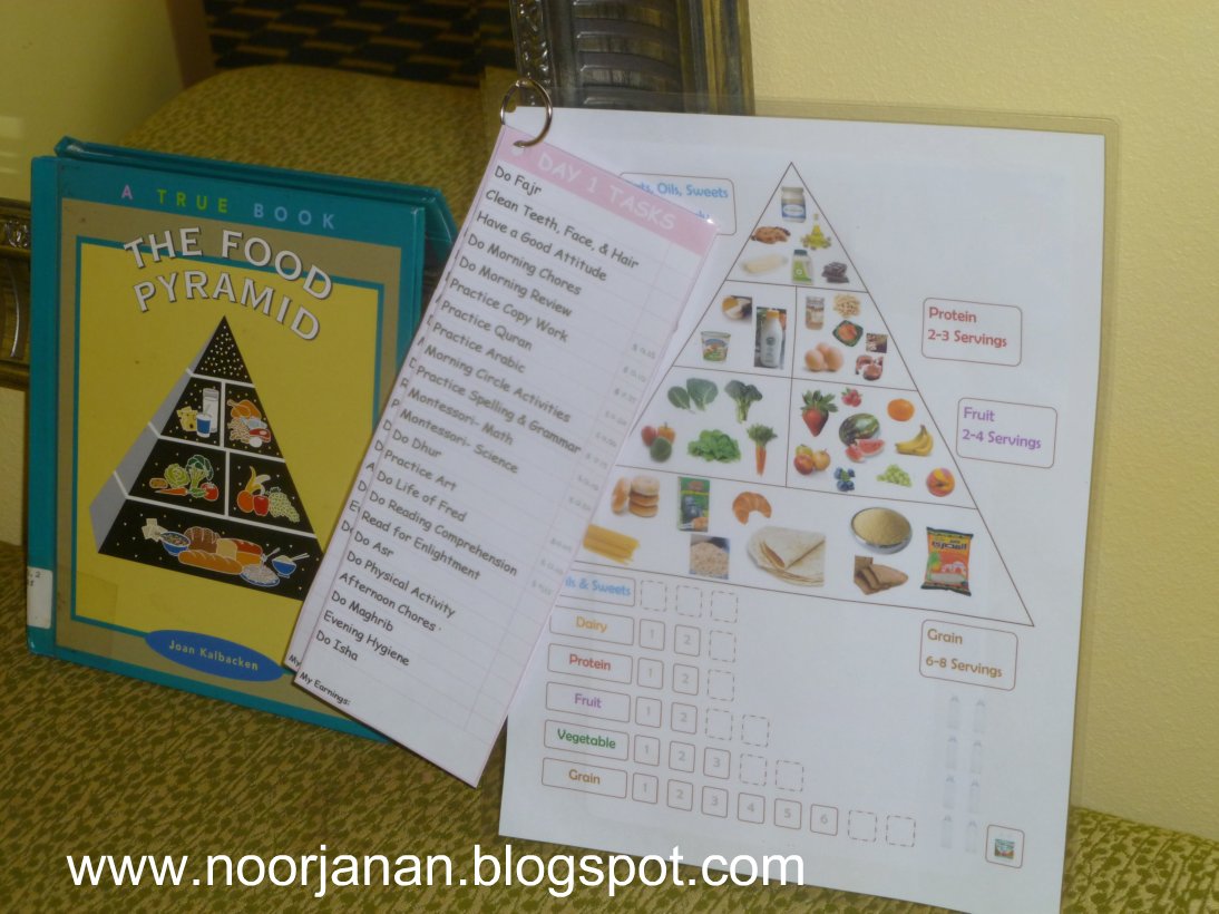 Noor Janan Homeschool: Food Chart