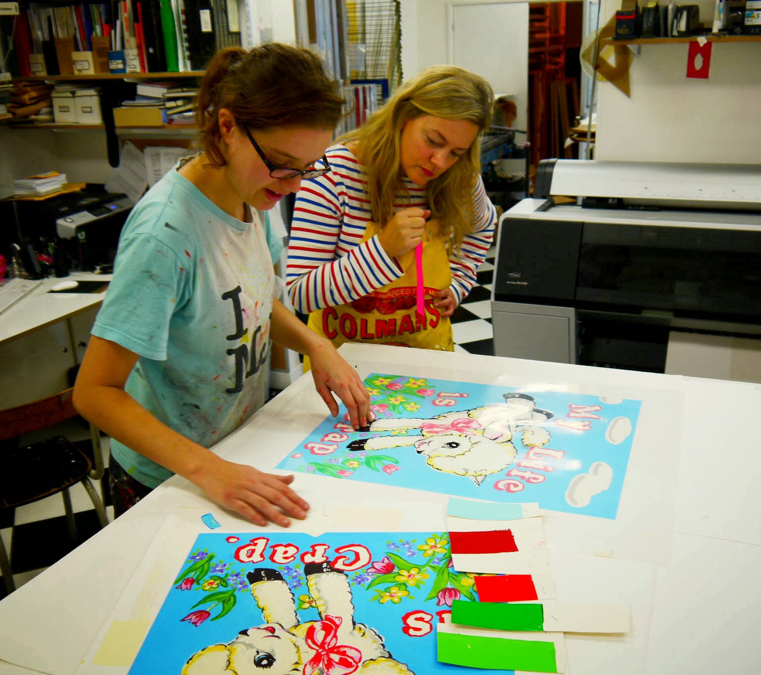 Jealous Print Studio: Magda Archer in the Studio