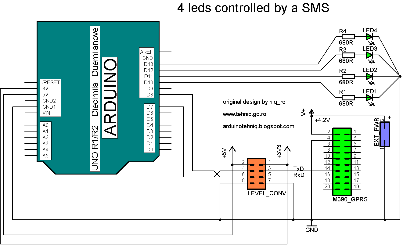 Arduino Tehniq Gprs Module With M590 For Sms Projects Part 3