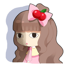 png : sticker1908 - LINE PLAY Cherry's Sweet Day