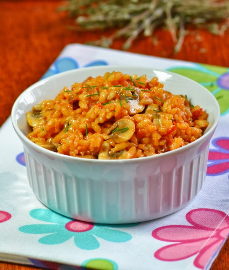 Risotto Style Spicy Coconut & Mushroom Rice
