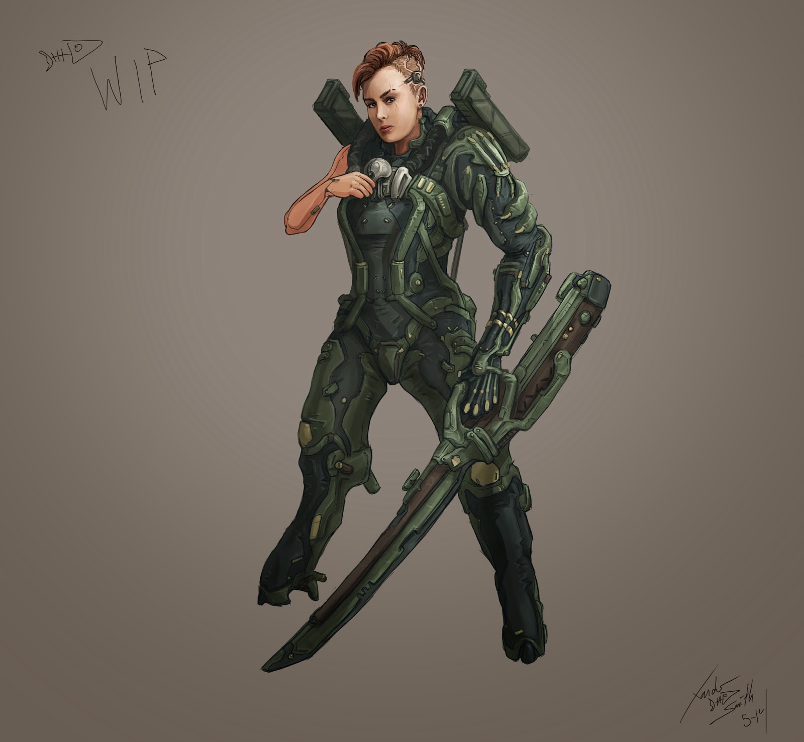 ZombieFishProductions: Biomech and Trojan Mech Project