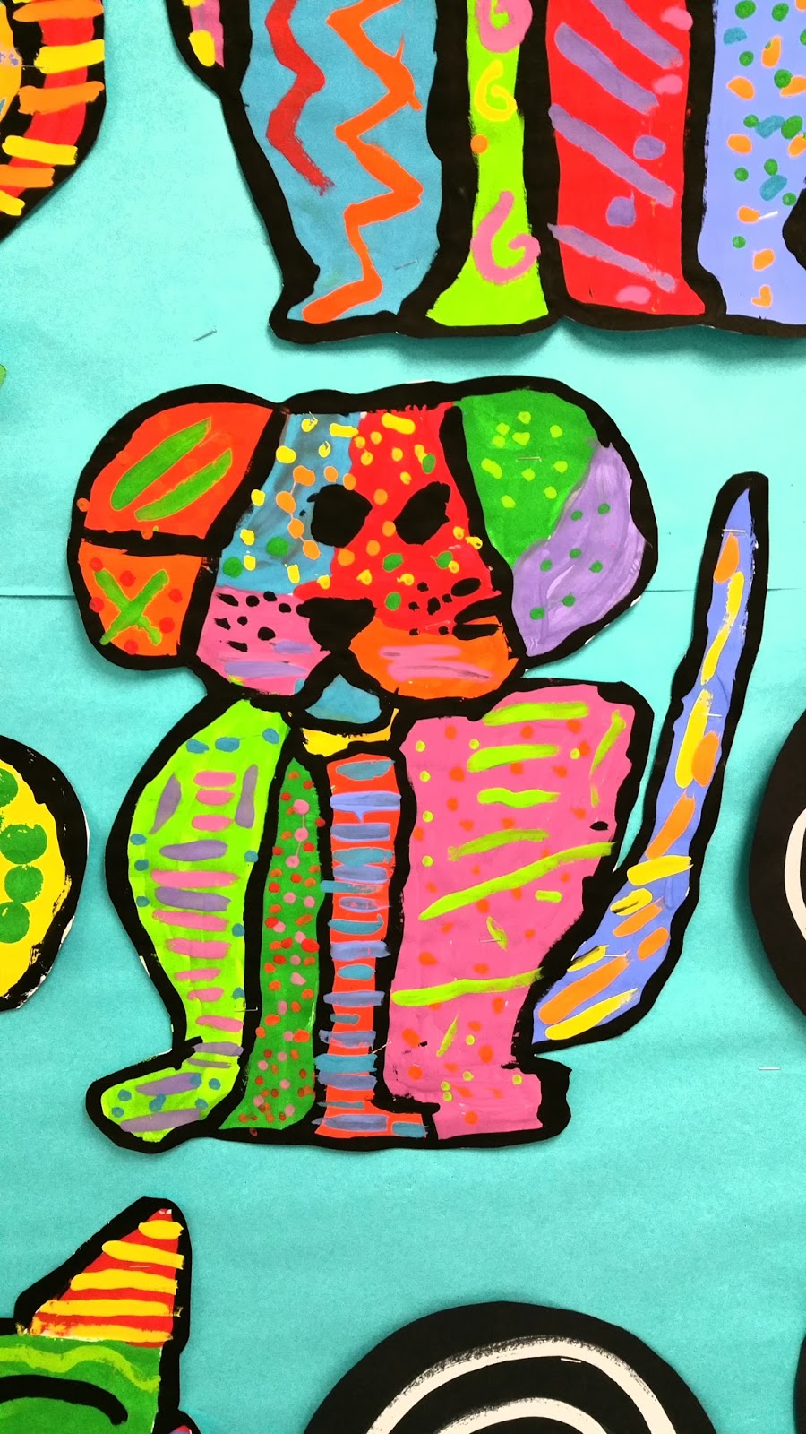 Paintbrush Rocket: 2nd Grade Romero Britto Cats and Dogs!