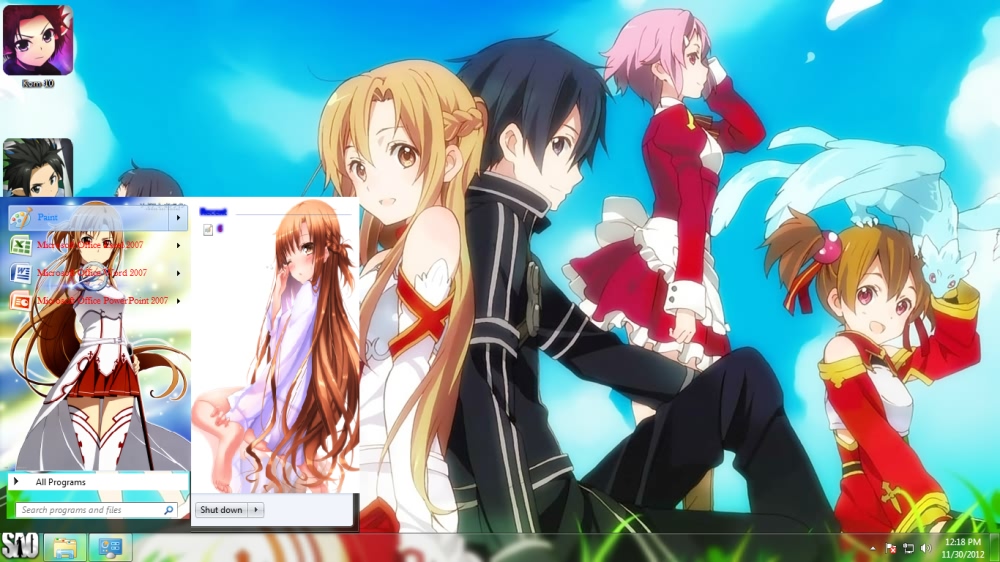 [Theme Win 7] SAO - Sword Art Online Ver.6 (Rev.)