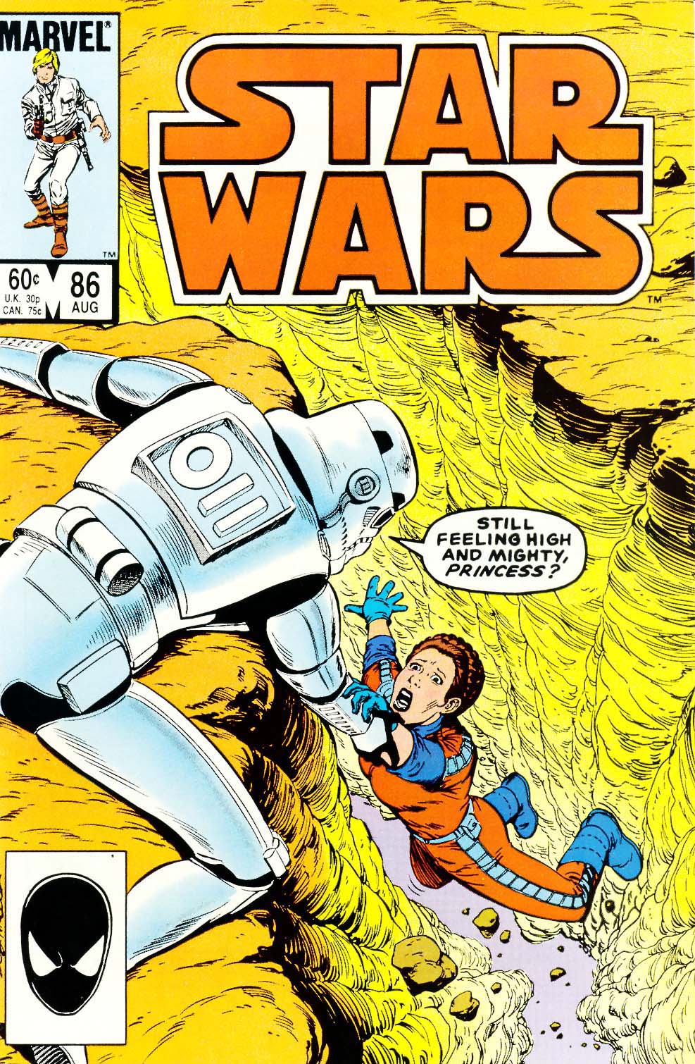 Marvel Comics of the 1980s: 1984 - Star Wars #86