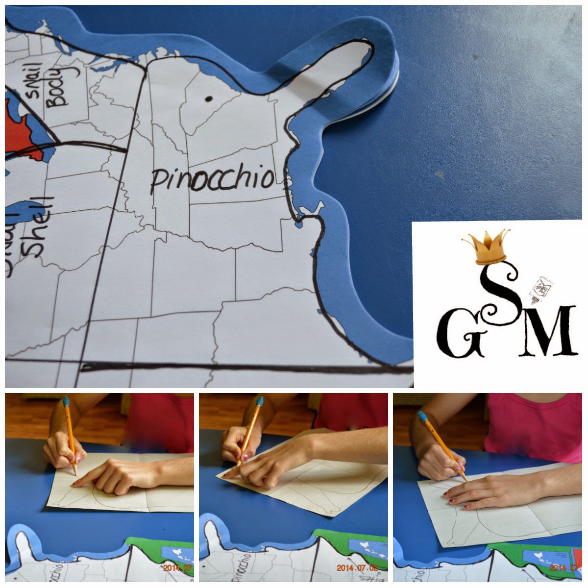 Solagratiamom: How to Start Young Kids Drawing the U.S.