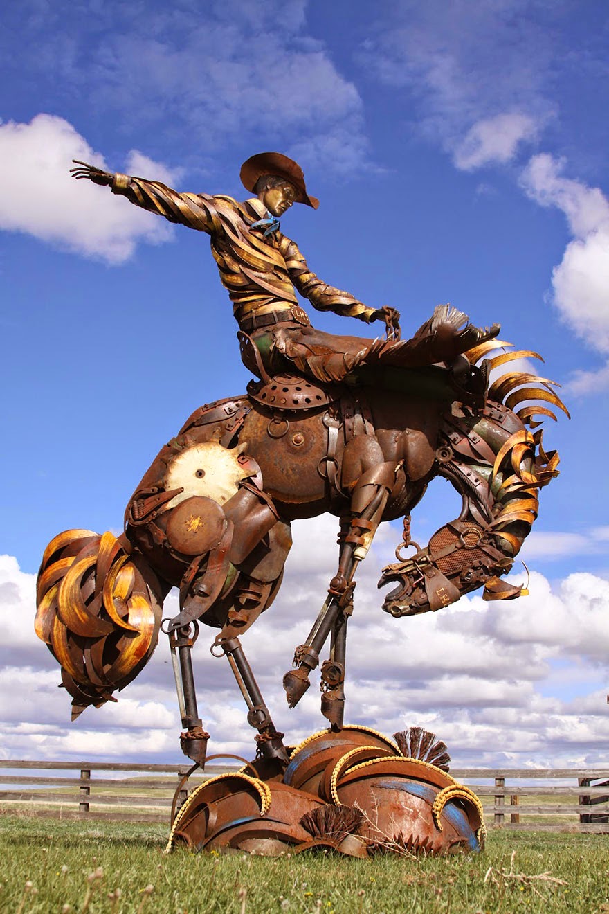 Patung Yang Terbuat Dari Besi Tua | KASKUS