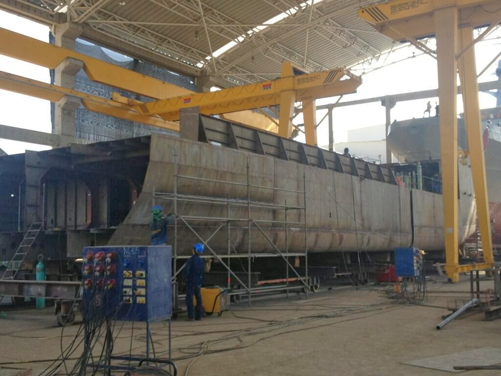 Así avanza la construcción del nuevo Buque de Desembarco Anfibio de la ...