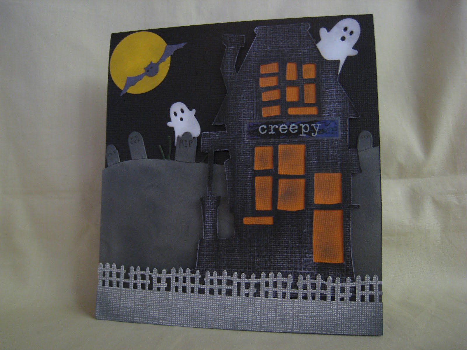 Just Mousin' Around: Haunted house card