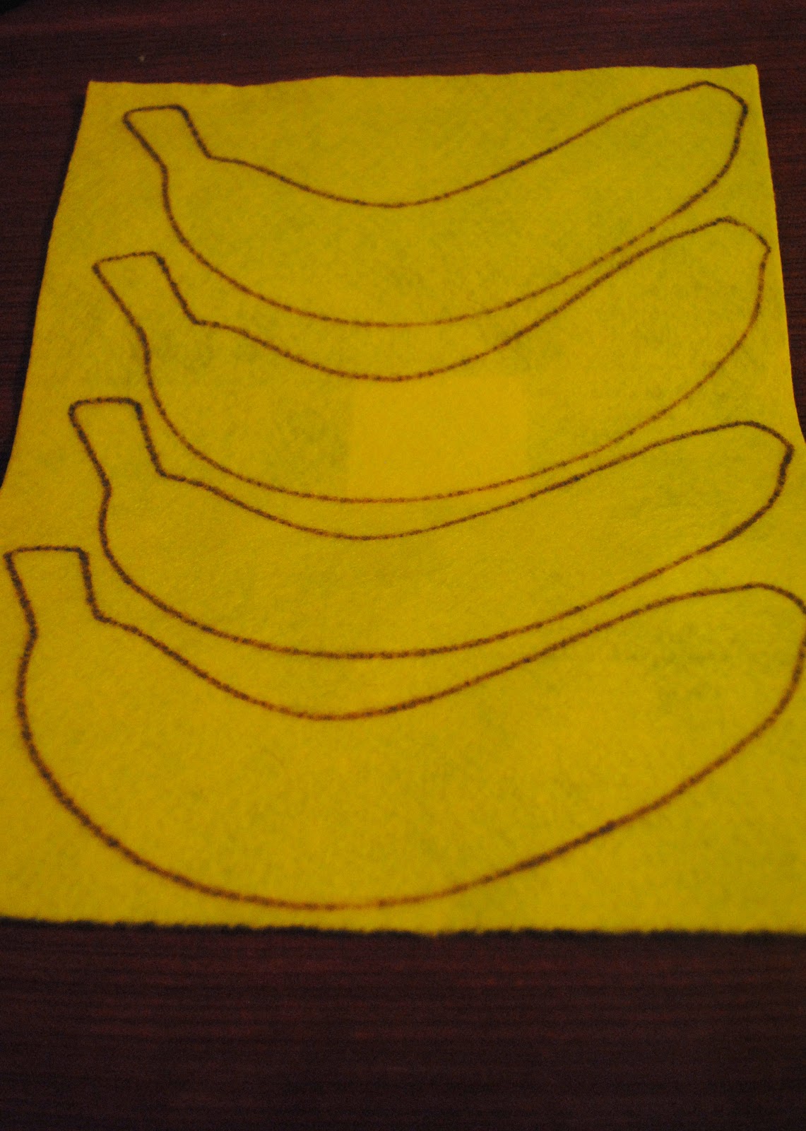 i thought of it second.: DiY banana invitation.