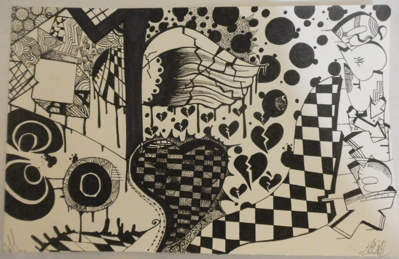 Art Work by AB: Ink & Spray Art